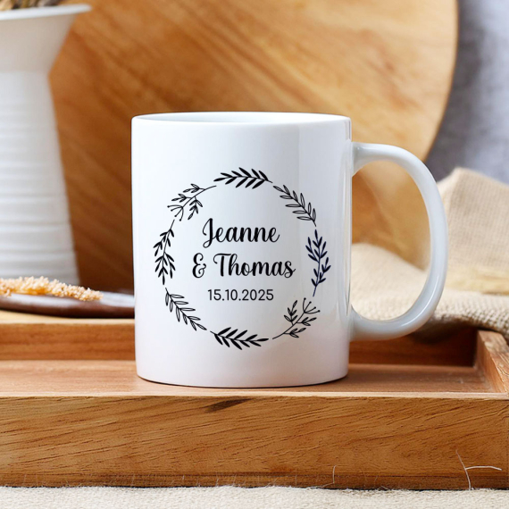 Tasse Personnalisée Mariage | Mug Cadeau Mariage